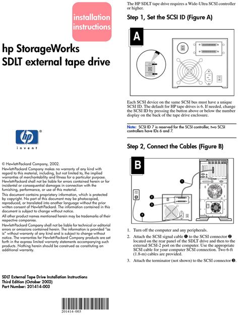 HP STORAGEWORKS INSTALLATION INSTRUCTIONS Pdf Download ManualsLib