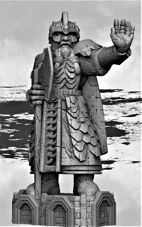 Dwarf Statue 9 3 4 Inches Tall Dark Realms Dungeons And Dragons 28mm