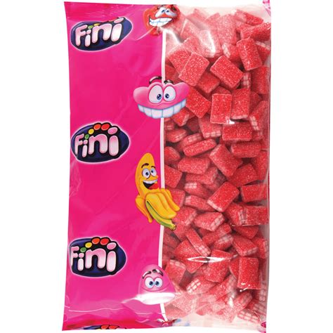 Fini Fizzy Strawberry Bricks Sweetcraft