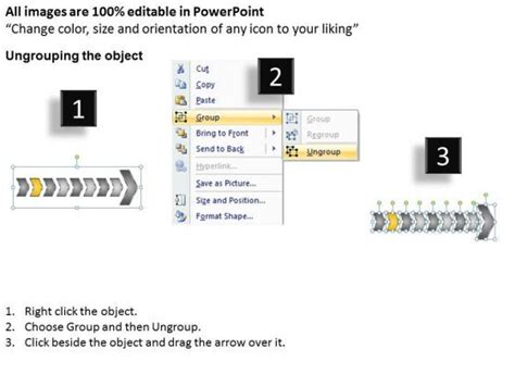 editable ppt constant description of 8 arrows operations management