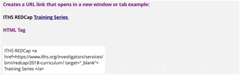 Iths Using Html In Redcap