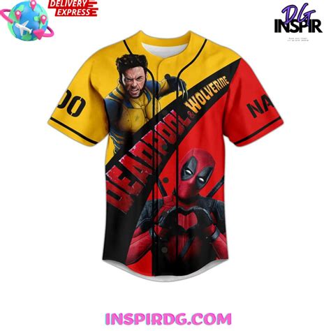 Deadpool X Wolverine Limited Edition Baseball Jersey Hg Designfullprint