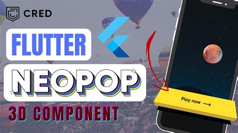 Flutter Neopop Package 3d Component Library By Credclub Youtube