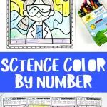 Science Color By Number Worksheets Free Coloring Pages