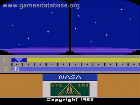 Space Shuttle A Journey Into Space Atari 2600 Artwork Title Screen