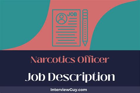 Narcotics Officer Job Description [updated For 2026]