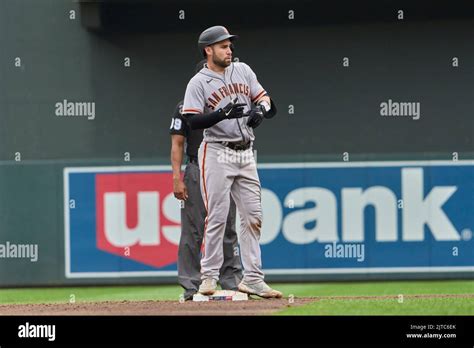Minneapolis Us August 28 2022 San Francisco Catcher Austin Wynns 14