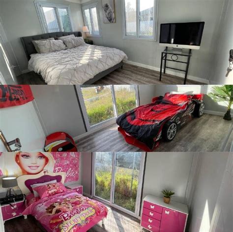 40ft Tiny House To Live In Saa Portable Prefab House With 3 Bedroom 1 Full Equipped Bathroom And