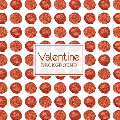 수채화 발렌타인 폴카 도트 배경 Eps Uidownload