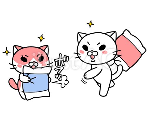枕投げイラスト No 2352279｜無料イラスト・フリー素材なら「イラストac」