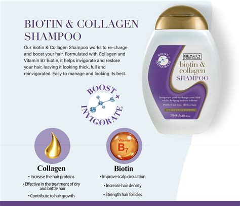 Beauty Formulas Biotin And Collagen Shampoo 250ml Iqueen