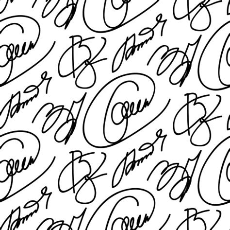 Handwritten Personal Signatures Set Royalty Free Vector