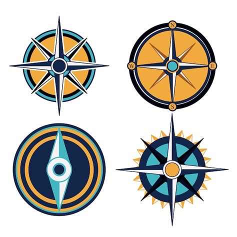 Compass Digital Design Premium Vector