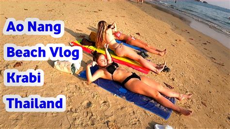 Thailand 🇹🇭 Nude Beach ⛱️ 4k Beach Walk Krabi Thailand Vlog Youtube
