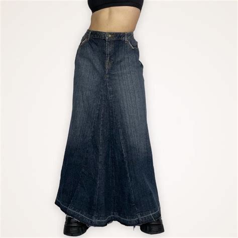 Grunge Maxi Skirt 90s Grunge Maxi Skirt In Two Depop