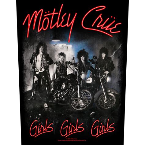 Motley Crue Girls Girls Girls Backpatch Hmol