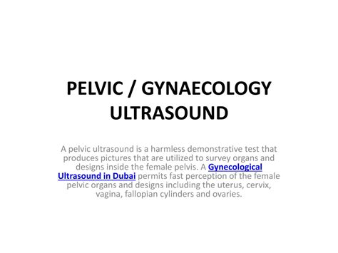 Ppt Gynecological Ultrasound Powerpoint Presentation Free Download