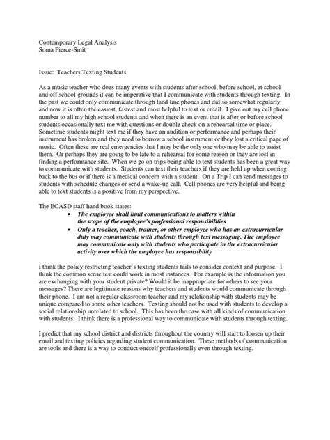 Contemporary Legal Analysis Text Messaging Mobile Phones Free 30
