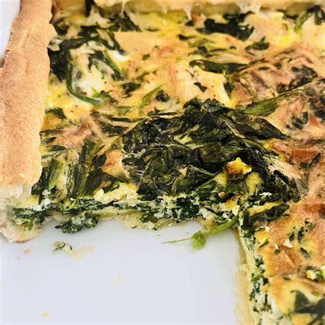 Salmon Spinach Quiche