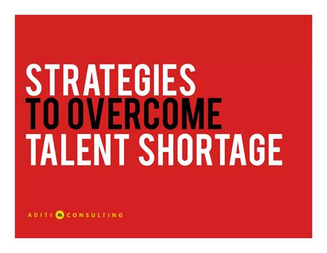 Strategies To Overcome Talent Shortage Ppt