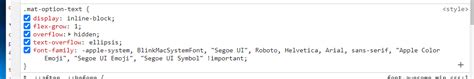 Css Change Mat Option Font Family For Mat Select Angular Material Stack Overflow