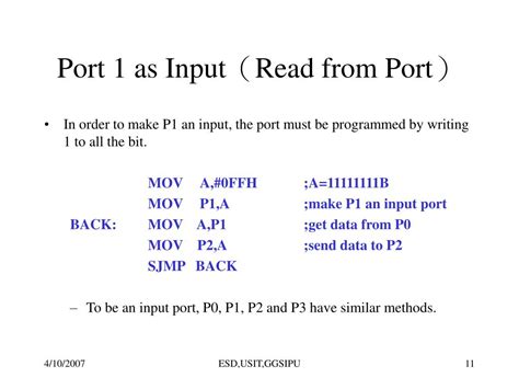 ppt i o port programming powerpoint presentation free download id