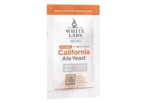 White Labs Yeast California Ale Dry Yeast North Texas Homebrew Supply