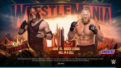 Kane Vs Brock Lesnar Hell In A Cell Wwe2k24 Smackdown Raw Youtube