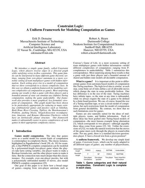 pdf constraint logic a uniform framework for modeling · ability