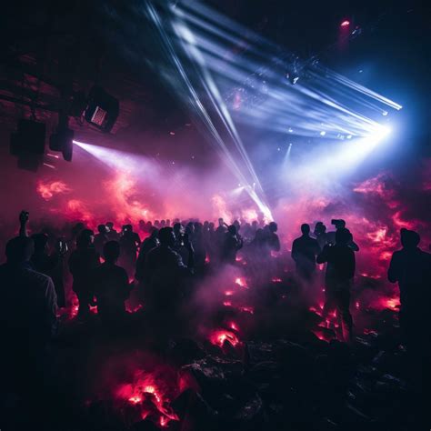 Otherworldly Ambiance With Smoke And Lasers 29802519 Stock Photo At