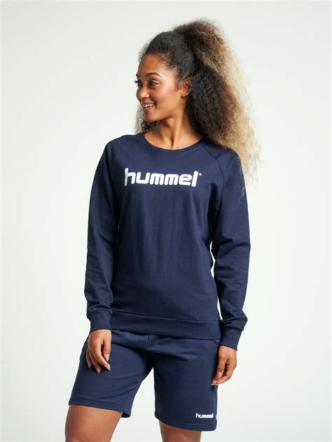 Hummel Go Cotton Logo Sweatshirt Woman Marine Hummeldk