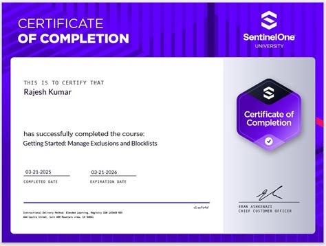 Continuouslearning Newinsight Xdr Sentinelone Course Certification Rajesh Kumar Yatham
