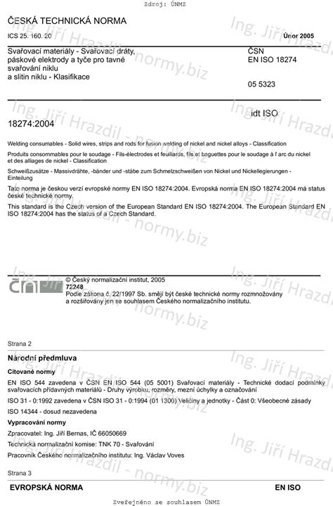 Čsn En Iso 18274 055323 Svařovací Materiály Svařovací Dráty