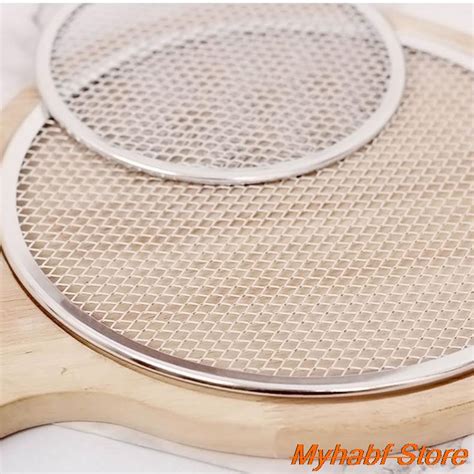 Badu Bg Незалепваща тава за печене на пица безшевна алуминиева мрежа