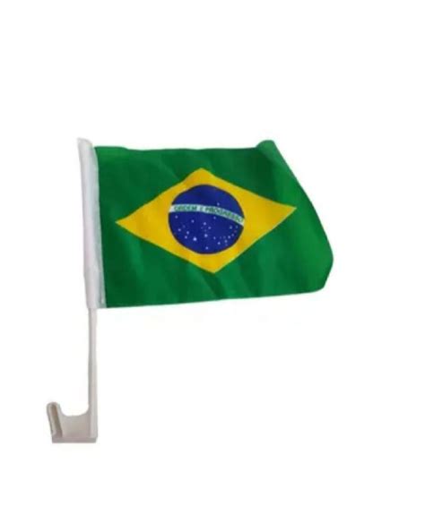 Kit Bandeiras Para Carro Sele O Brasil Copa Do Mundo Fifa Catar Torcida Canarinho