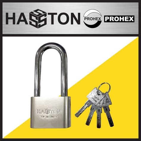 Hasston Prohex 1092 018 50mm Long Neck Padlock Shopee Philippines