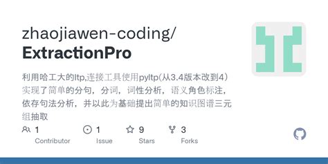 Github Zhaojiawen Coding Extractionpro Ltp Pyltp