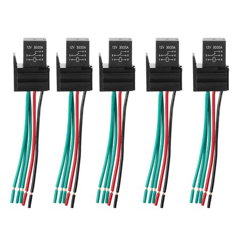 X AUTOHAUX Pcs Pin Auto Car SPDT Relay DC V A With Harness Socket Plug For Car Vehicle