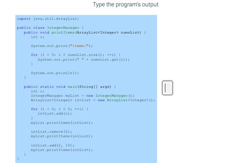 Solved Type The Program S Output Chegg