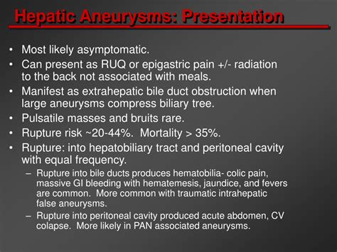 Ppt Comprehensive Insights On Splanchnic Artery Aneurysms And