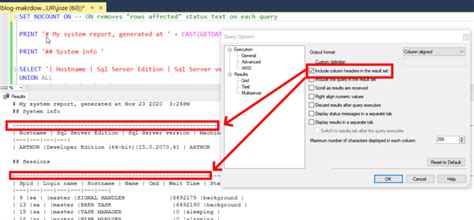 Creating Markdown Reports From Sql Server Queries Jenx Si