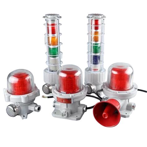 Ip66 Explosion Proof Led Signal Tower Light Beacon Tower Light With Buzze Explosion Proof