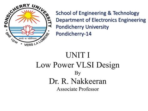 low power vlsi design ppt pdf physics science