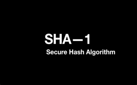 【sha1算法】 哈希算法 hash算法 密码学 信息安全 消息摘要 哔哩哔哩 bilibili