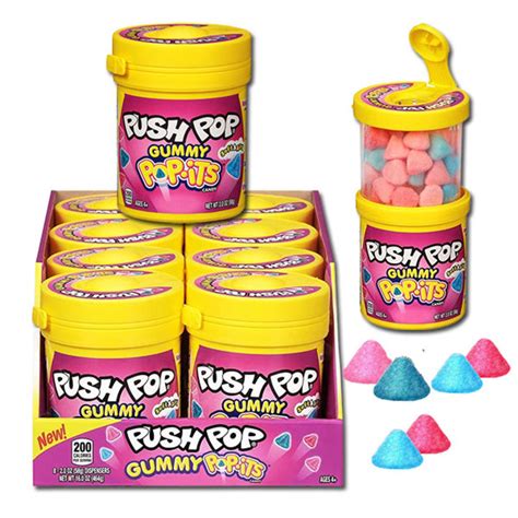 Push Pop Gummy Pop Candy 8 Ct Per Box Royal Wholesale