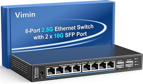10 Port 2 5g Switch Unmanaged Vimin 8x 2 5g Switch Base T Ports 2x 10g Sfp Port