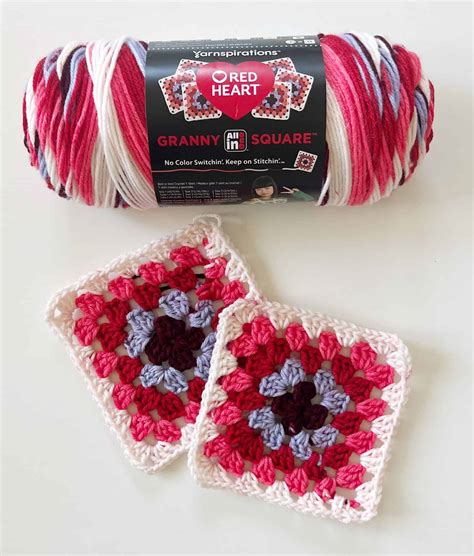 Red Heart Granny All In One Square Revolutionary New Yarn Daisy
