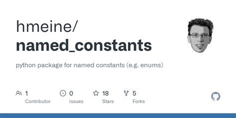 GitHub Hmeine Named Constants Python Package For Named Constants E