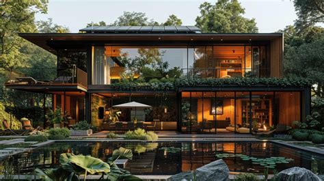 Premium Photo Visualization Of A Netzero Energy House With Smart