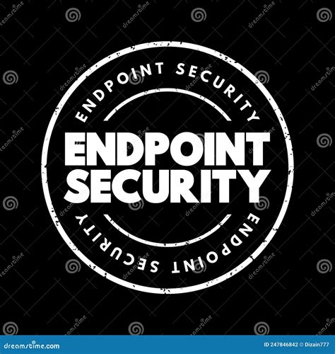 Endpoint Security Text Stamp Concept Background Stock Illustration Illustration Of Freeware